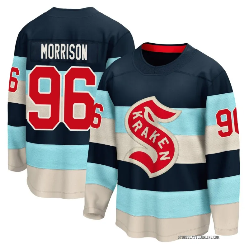Youth Logan Morrison Seattle Kraken Deep Sea 2024 Winter Classic Jersey ...