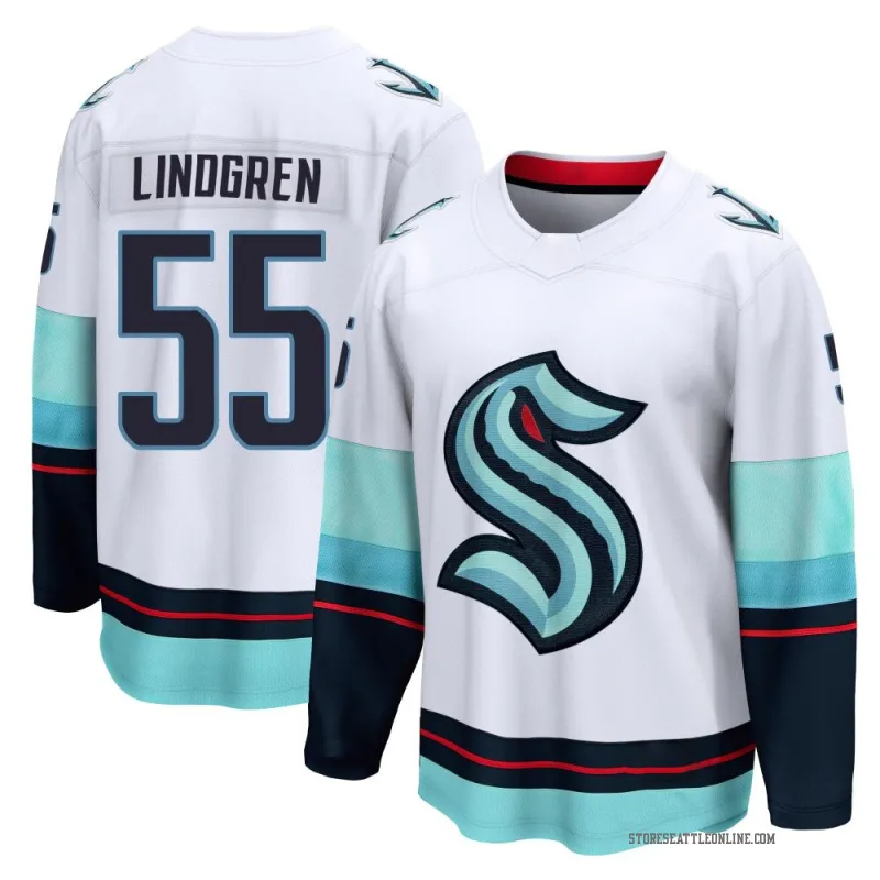 Youth Ryan Lindgren Seattle Kraken Away Jersey - White Breakaway ...